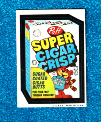 1974 Wacky Packages Original 6th Series *SUPER CIGAR CRISP* Sticker ...