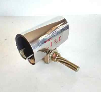 Stainless Steel Repair Pipe Clamp with Neoprene Gasket PROFLO 1" x 3 ...