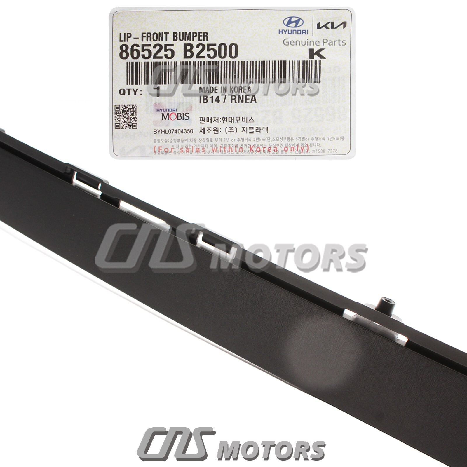 ⭐GENUINE⭐ Front Bumper Lower Lip Splitter Spoiler for 17-19 Kia Soul ...