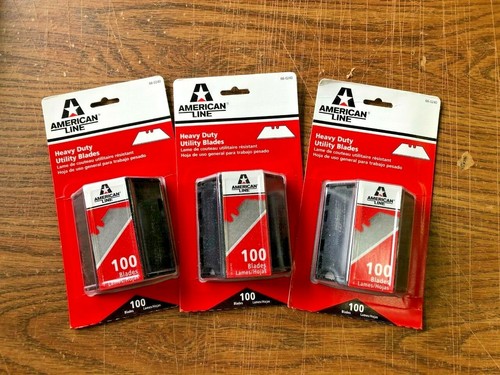3 100 Packs of American Line Utility Blades in Dispenser 66-0240 NIB | eBay