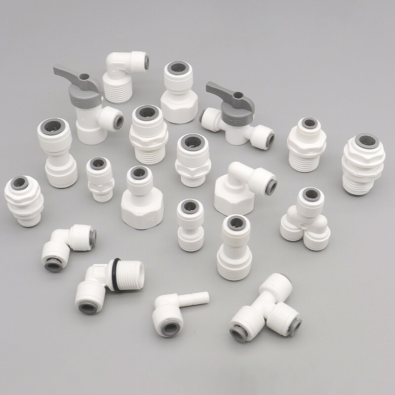 1/4" 3/8" Quick Connect RO Water Filter Fittings Adapter Reverse ...