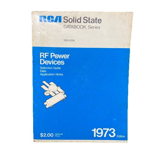 Vintage RCA Solid State Databook RF Power Devices 1973 SSD-205A | eBay