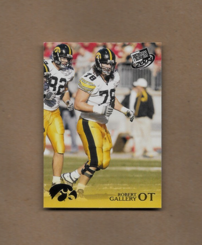 2004 Press Football Robert Gallery Gold Rookie Card #G34 Iowa Hawkeyes ...