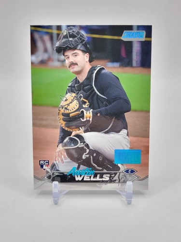 2024 Topps Stadium Club First Day Issue Austin Wells SSP Case Hit #216 ...