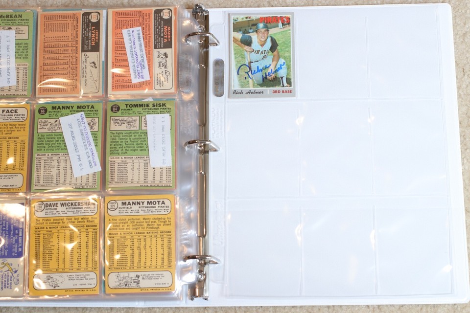 Huge Lot 100 Signed Baseball Cards PIRATES VINTAGE AUTO'S TOPPS 1957-70 ...