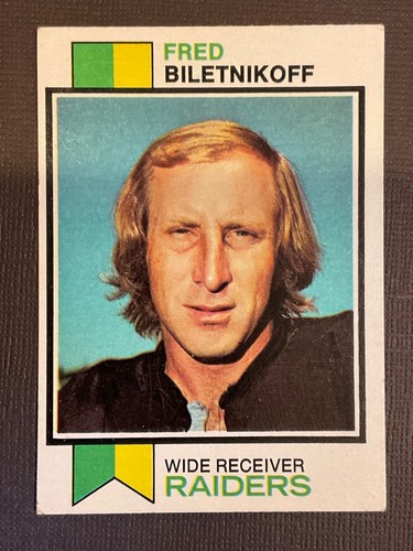 Fred Biletnikoff 1973 Topps Football Card #320 - Oakland Raiders ...