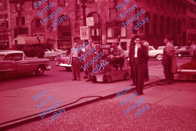1950s 35mm Slide On Location Television Production Camera Dolly ABC ...