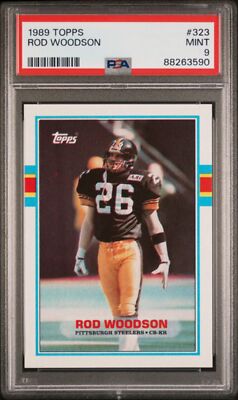 Graded 1989 Topps Rod Woodson #323 Rookie RC Football Card PSA 9 Mint ...