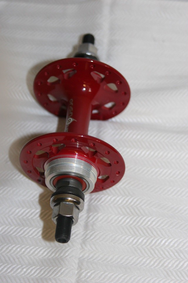 Origin8 Fixie/Fixie Rear Hub High Flange Bolt on Red 32 hole HB4 | eBay