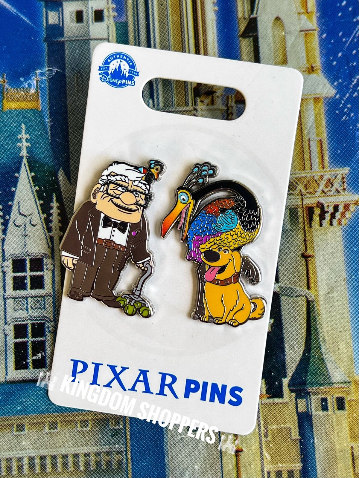 Disney Parks Pixar Pin Up Carl & Kevin Dug 2 Pin Set OE | eBay