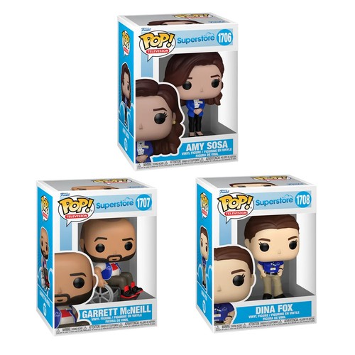 Funko POP! NBC TV Superstore Set 0f 3 Figures Amy Dina Garrett ...
