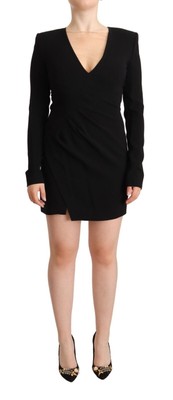 Dsquared² Elegant Black V-Neck Mini Women's Dress Authentic | eBay