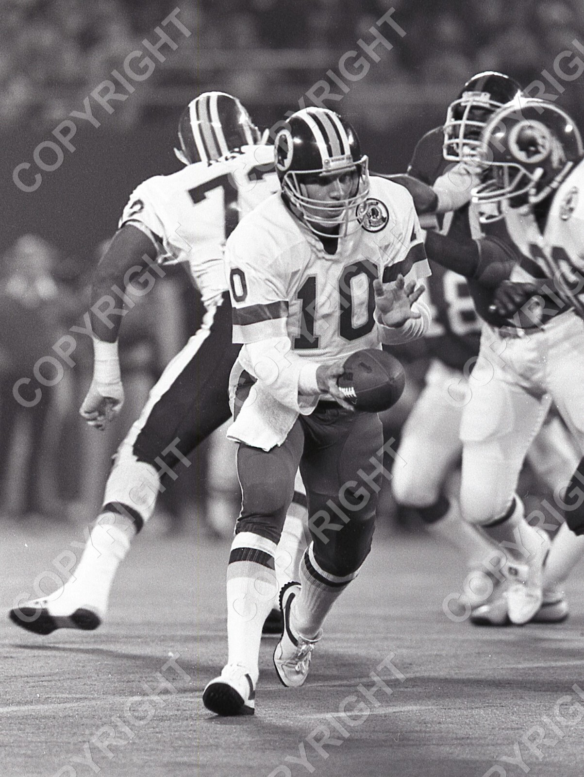 JAY SCHROEDER - WASHINGTON REDSKINS - Vintage 35mm Football B&W ...