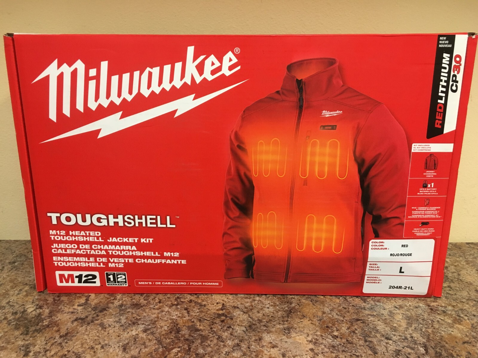Milwaukee M12 Heated Toughshell Men's Jacket Kit