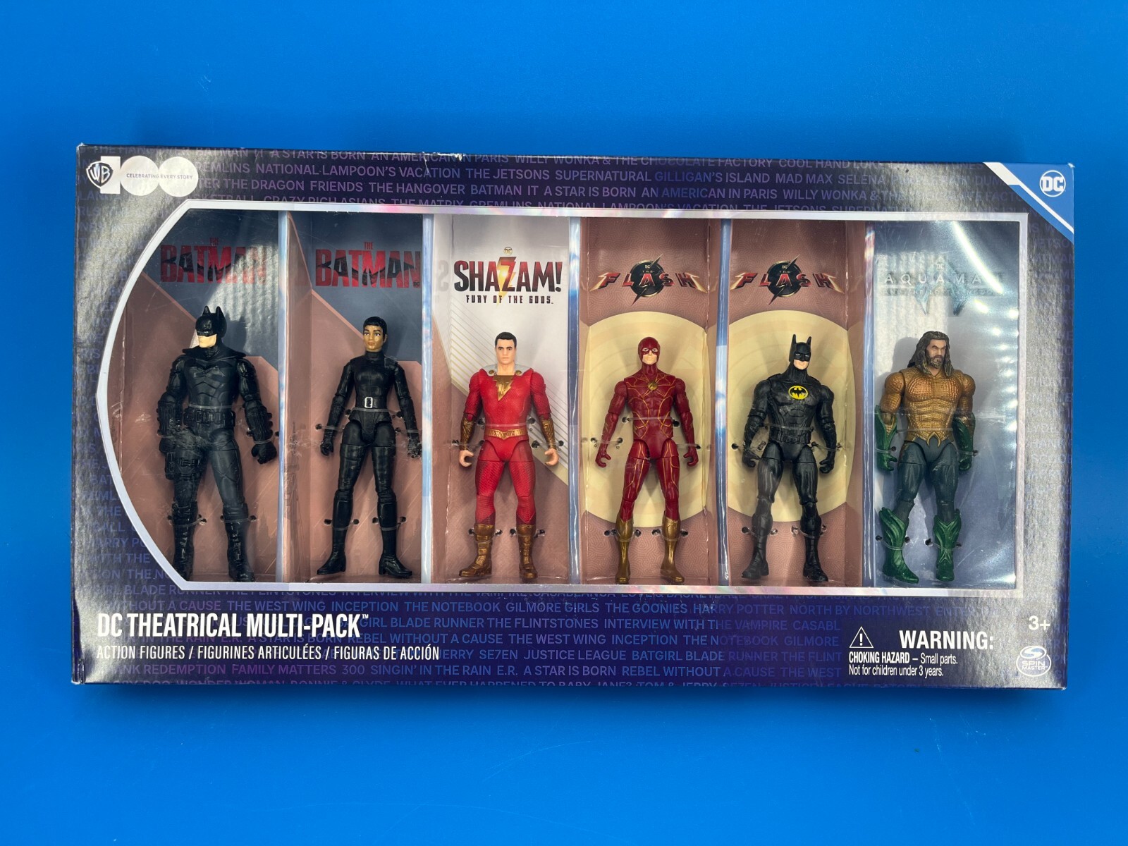 DC Comics Theatrical Multi-Pack WB Anniversary Collectible 6 Super Hero ...