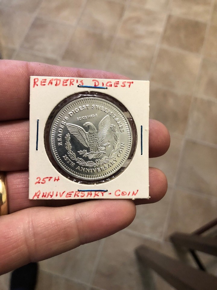 Readers Digest Sweepstakes 25th Anniversary Coin | eBay