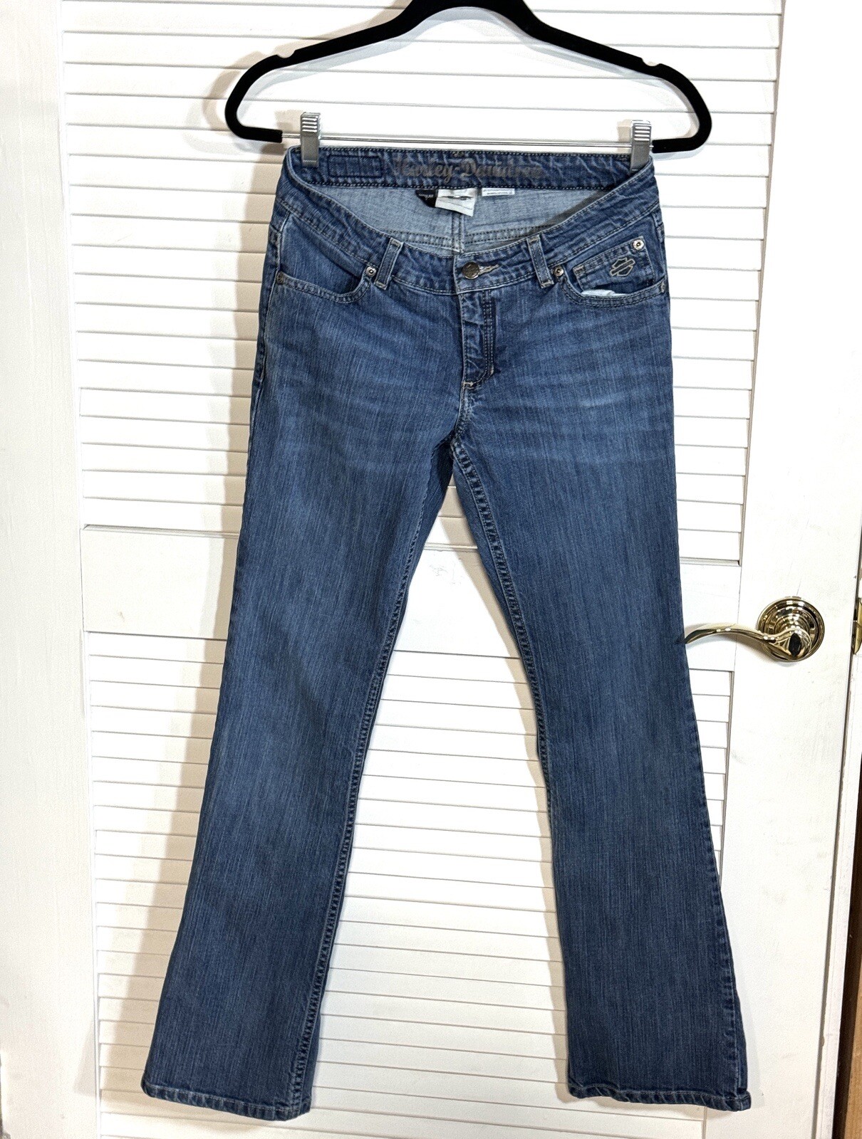 Harley Davidson Motorcycle Bootcut Blue Denim Jeans S… - Gem