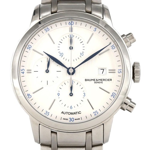 Authentic Baume & Mercier Classima Chronograph 65815 SS Automatic #230 ...