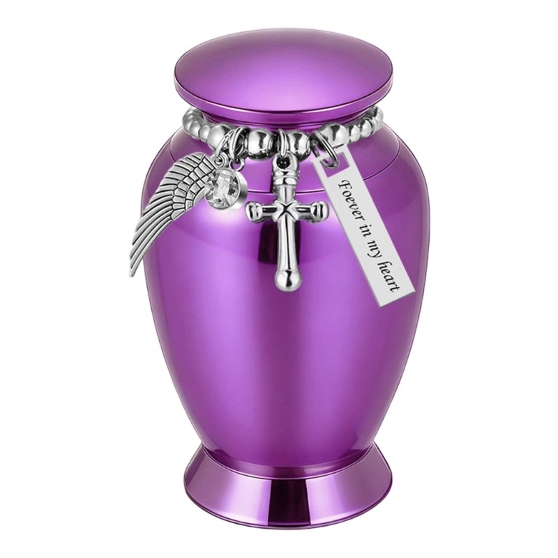 Aluminum Alloys Small Urn for Pet Ashes Secure Threaded Cap Including ...