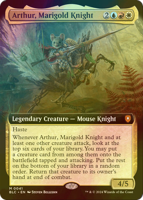 MTG Arthur, Marigold Knight FOIL BLC English Extended Art | eBay