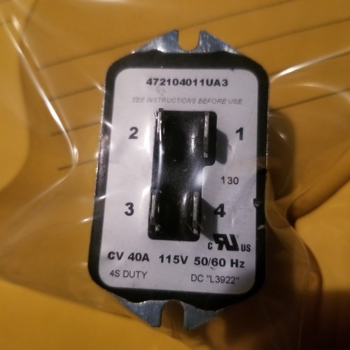 NEW STEARNS SINPAC SWITCH, 472104011UA3 , 115V , CV 40A , 50/60Hz ...