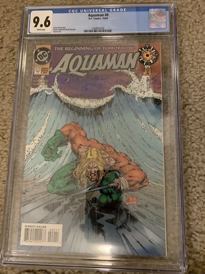 Aquaman #0 CGC 9.6 (Oct 1994, DC) Peter David Story, Aquaman Hook Hand ...