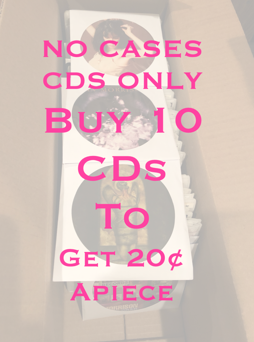 20¢ CDs - You Must Buy 10 Minimum for Discount CD Only Flat $5.00 ...