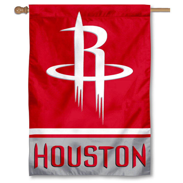 Houston Rockets Banner NBA Houston Rockets Double Sided Car Flag 16"