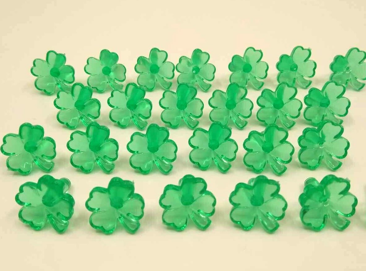 40 Green Shamrock Bulb Lights for St. Patrick's Ceramic Christmas Tree ...