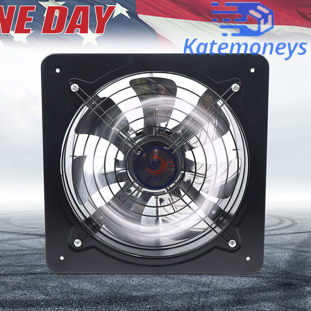 12 inch Super Silent Wall Exhaust Fan Bathroom Kitchen Garage ...