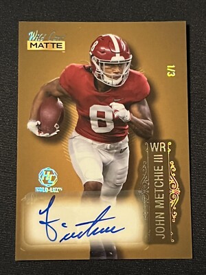 2022 Wild Card Matte Football GOLD HOLO LUX AUTOGRAPH #1/3 - JOHN ...