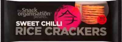 Sweet Chilli Rice Crackers The Snack Organisation Presents 100g | eBay