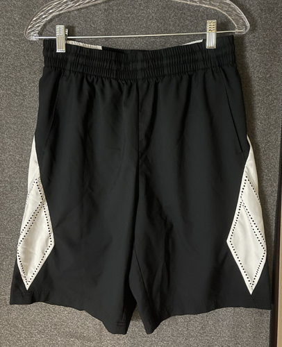 Tek Shorts Mens Size Med Black White Mod Dots Side Panels Basketball ...