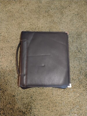 Vintage Samsonite Work Portfolio Planner Black Leather With Staedtler ...