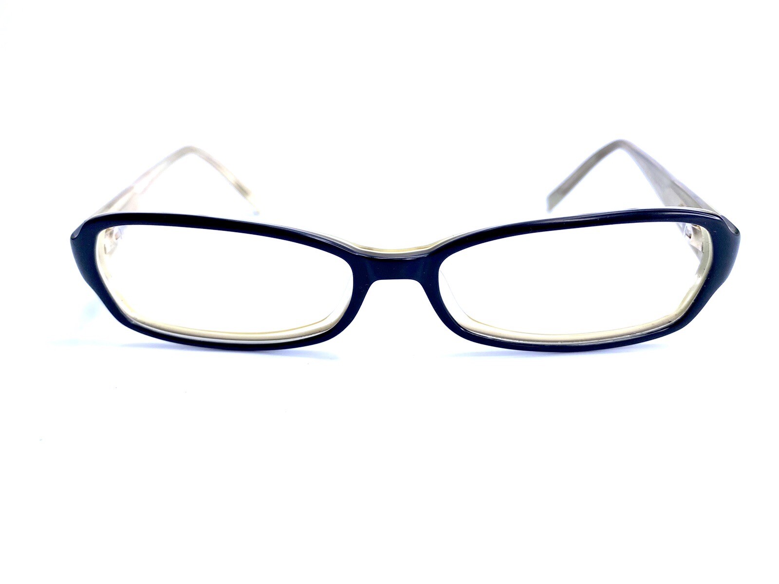 Kate Spade Black Rectangular Oval Eyeglasses Beige Interior Layla O1V2 ...