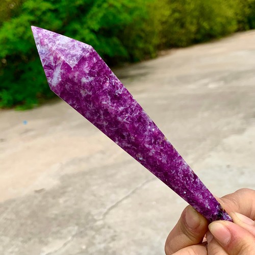147G Natural Amethyst Quartz Crystal Single Tip Termination Wand Point ...