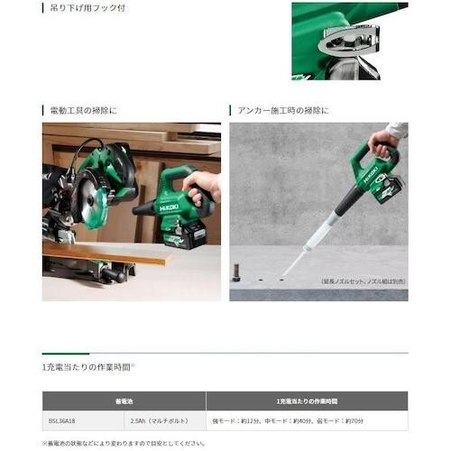 HIKOKI 36V Jet Fan Loof Blower RB36DB NN 3-mode Air Control Body Only ...