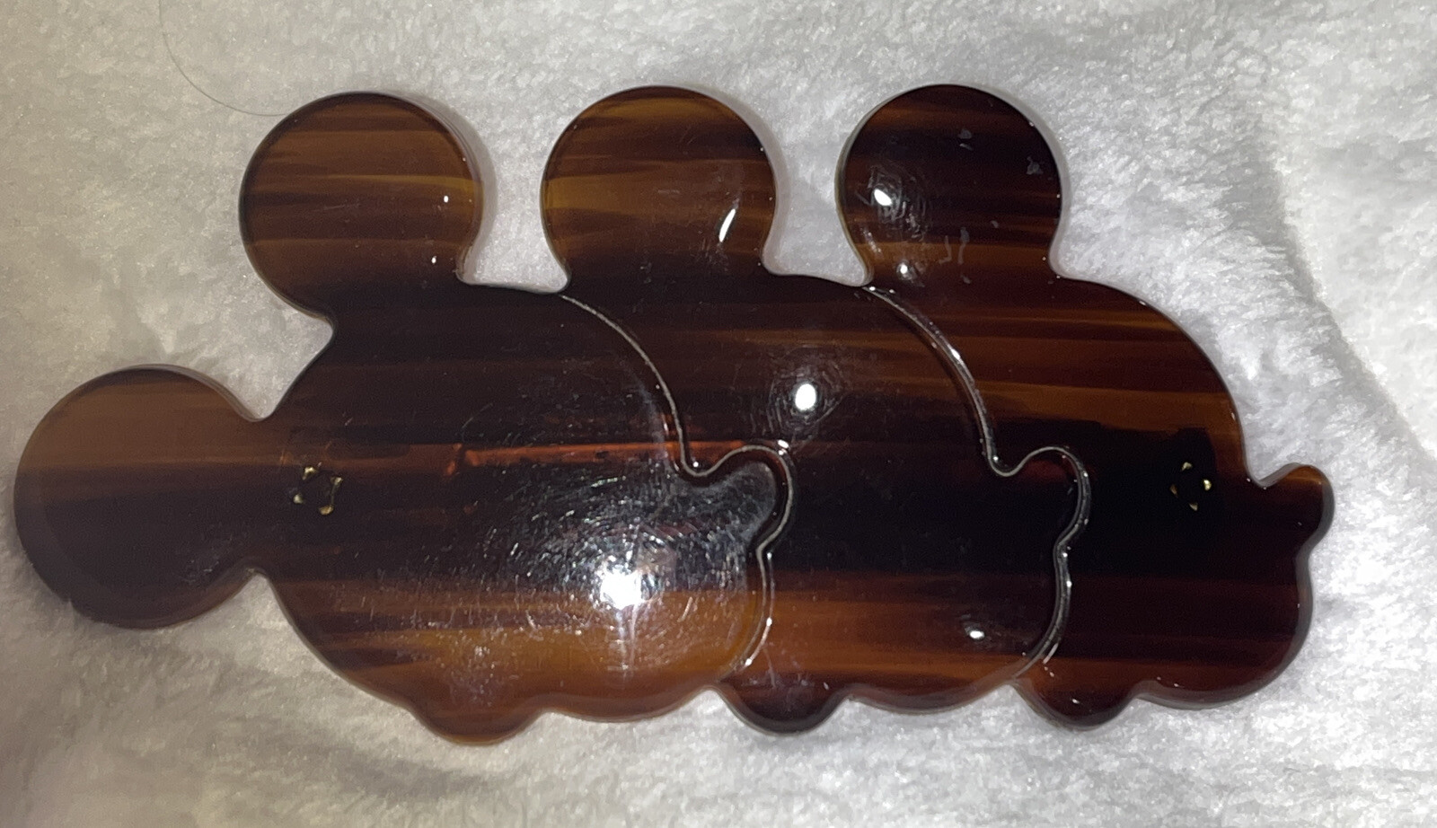 Rare Vintage Faux Tortoise Shell Mickey Mouse Barrett… - Gem