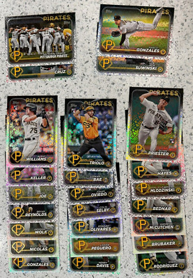 2024 Topps All Star Game ASG Foil Pittsburgh Pirates Team Set 25 Cards ...