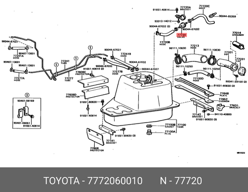 Genuine OE valve sub-assy, safety, 7772060010 for TOYOTA 77720-60010 ...