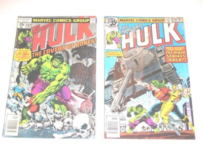 Incredible Hulk #222 #229 6.0 FN Mark Jeweler Insert Variant Marvel ...