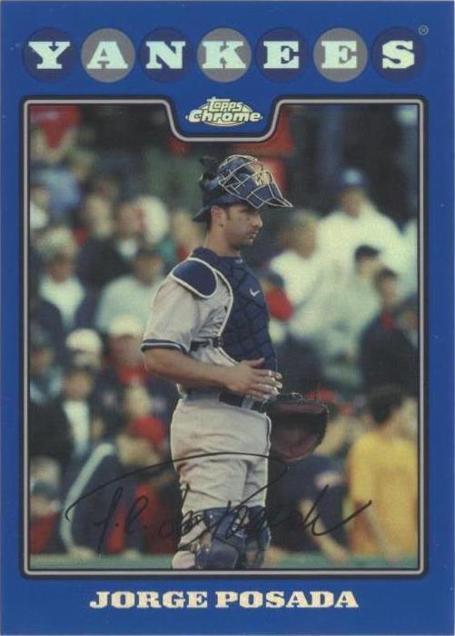 2008 Topps Chrome - Jorge Posada #80 Blue Refractor | Compra online en eBay