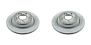 SWAG Brake Disc Rear Axle x2 pcs Fits MERCEDES W230 W221 R230 C216 ...