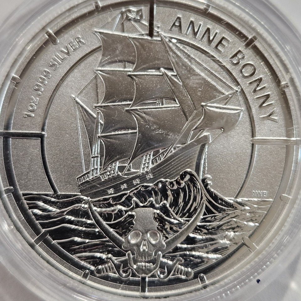 2021 Solomon Islands Pirate Queens Anne Bonny 1oz .999 Silver Mintage ...