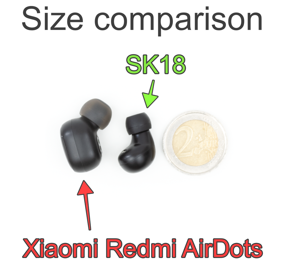 Micro In-Ear Headphones Small Ears Mini Bluetooth Wireless Earbuds w ...