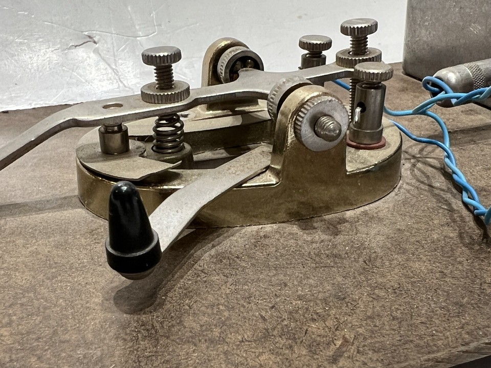 "Radio Telegraph Straight Key w Code Practice Oscillator in Hammond Box ...