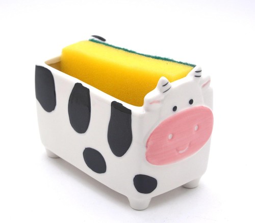 Cute Kitchen Accessories Cow Sponge Holder Decor Home Brown | eBay