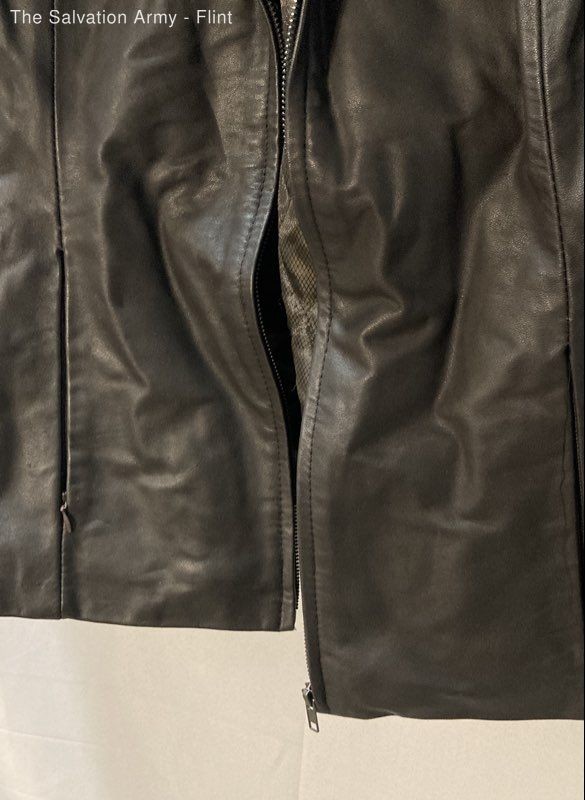 Excelled Collection Womens Brown Leather Long Sleeve Full-Zip Jacket ...