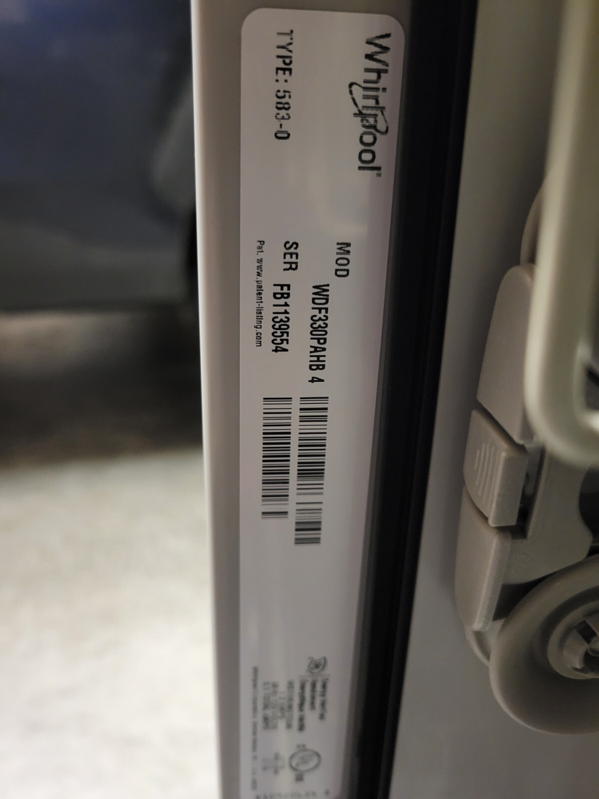 Genuine Whirlpool Dishwasher Lower Spray Arm WPW10491331 W10491331 ...