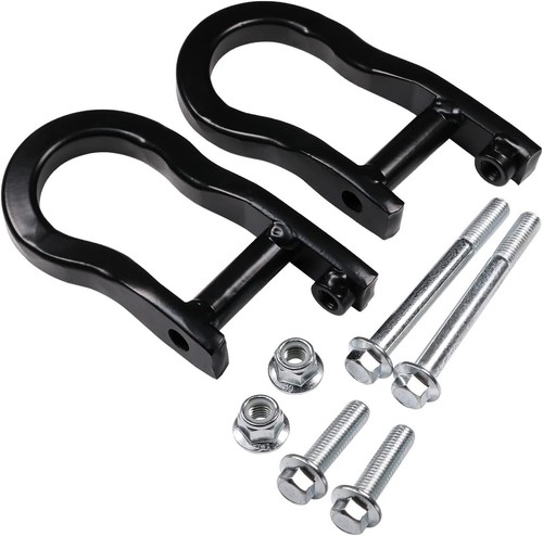 1Pair Black Tow Hooks for Chevrolet GMC Silverado Sierra 1500 2007-2019 ...